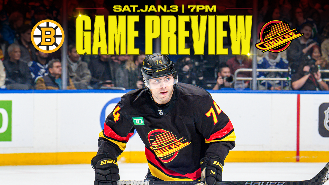 Canucks Get Back to Action on Hockey Night in Canada with Bruins in ...