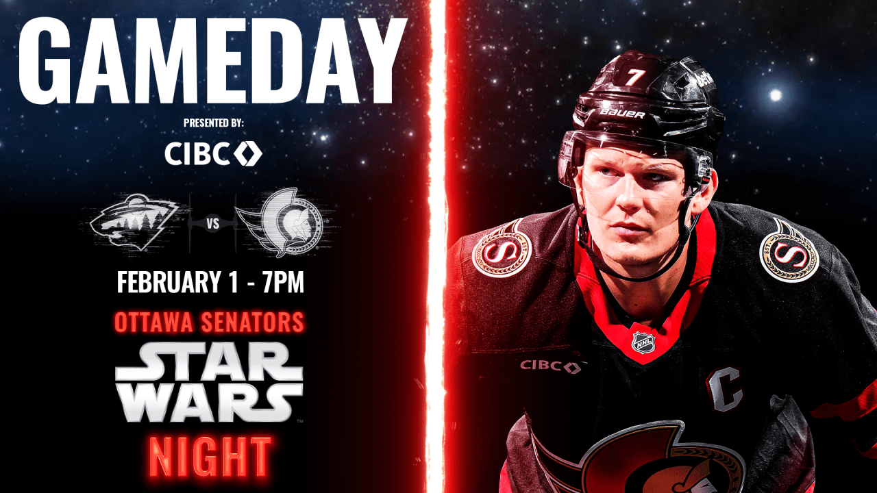 Sens Set-up: Star Wars Night vs Minnesota Wild | Ottawa Senators