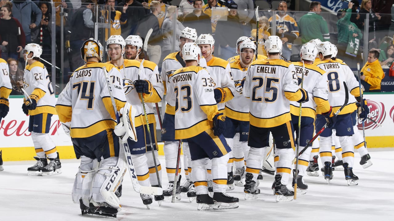 Saros makes 43 saves, Predators end Stars winning streak | NHL.com
