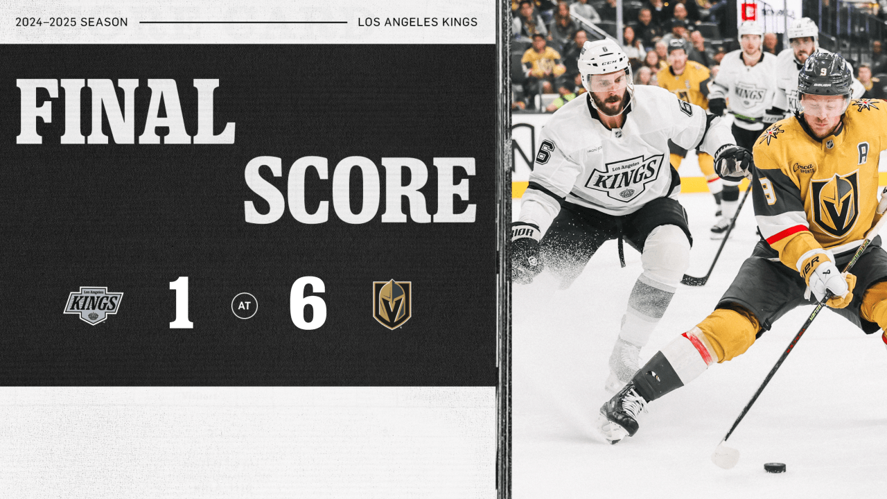 10/22 FINAL - Kings 1, Golden Knights 6 | Los Angeles Kings