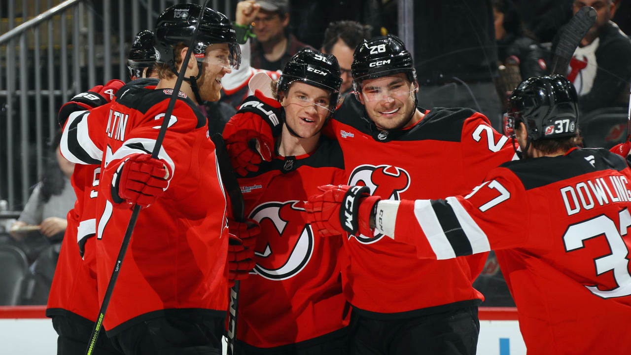 Hischier gets 3 points, Devils end 4-game slide with win against Bruins ...