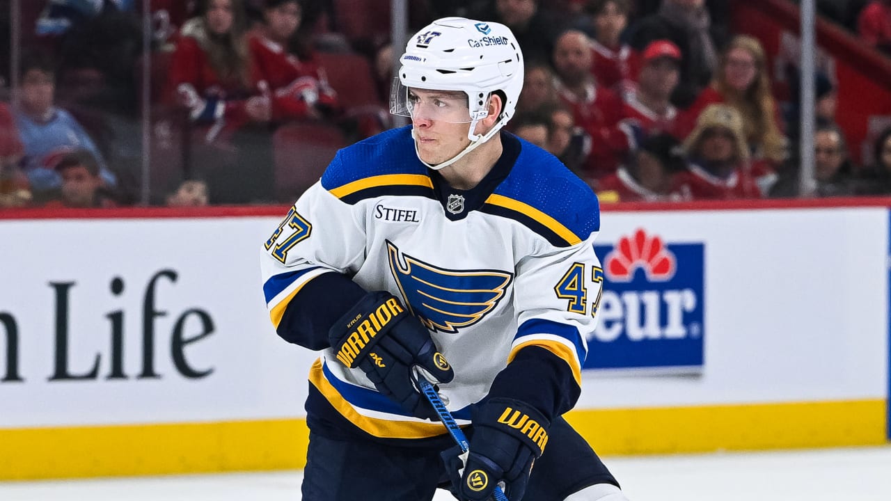 Krug sets single-game records for assists, points by Blues defenseman ...