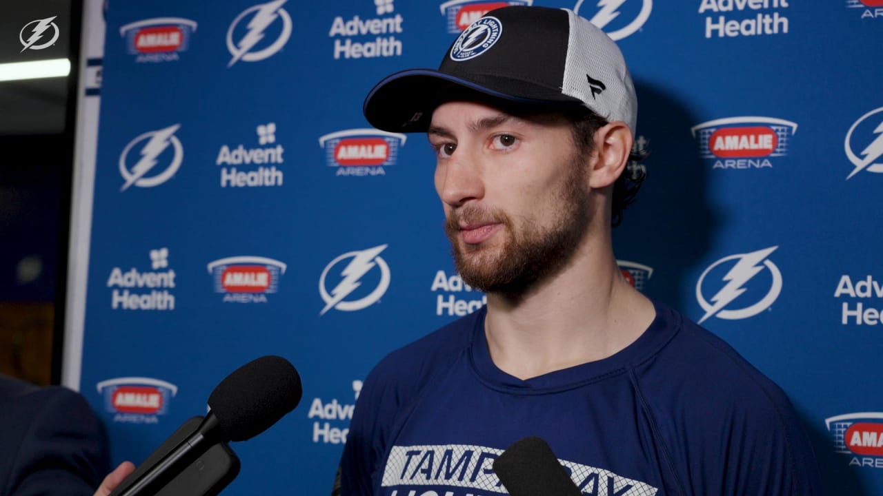 Anthony Cirelli | Postgame vs Boston Bruins | Tampa Bay Lightning