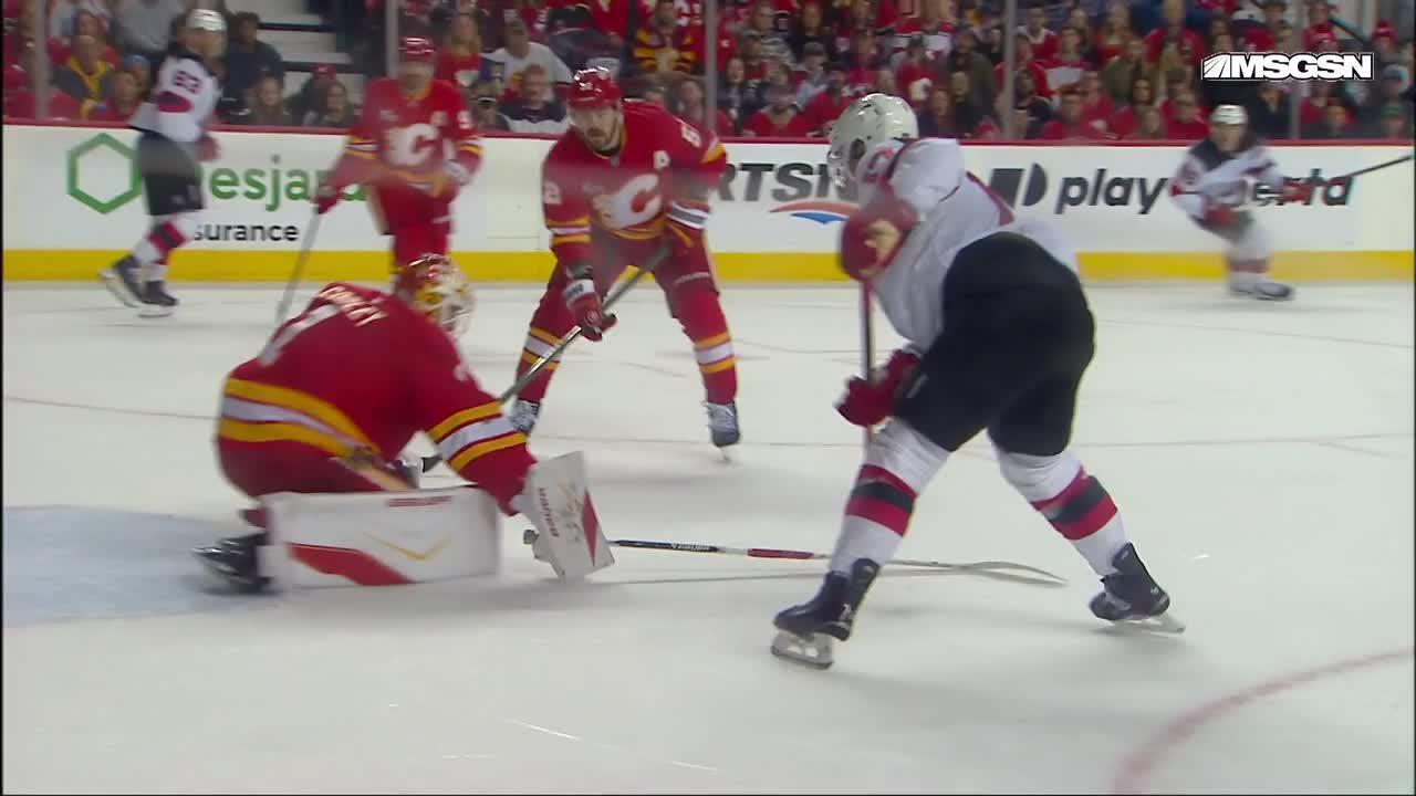 NJD@CGY: Nemec scores goal against Devin Cooley | New Jersey Devils