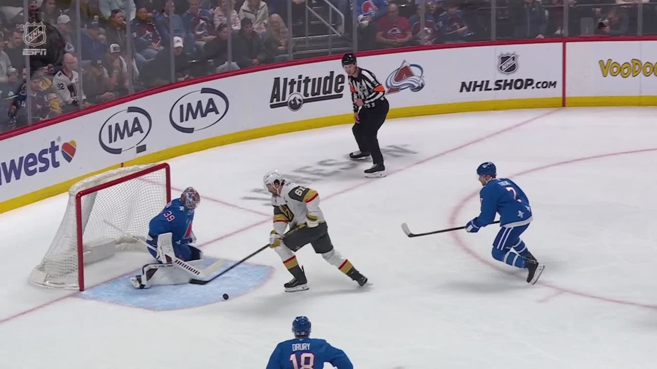 VGK@COL: Stone scores PPG against Mackenzie Blackwood | Vegas Golden ...