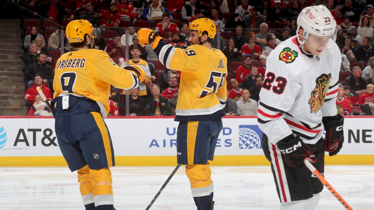 Josi Sets Franchise Points Record As Predators Defeat Blackhawks 4 2