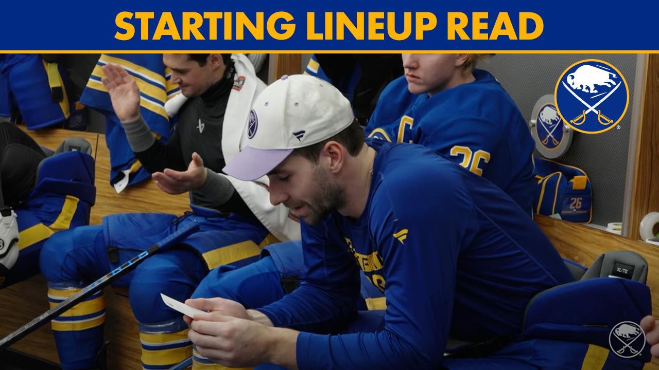 Starting Lineup Read | Buffalo Sabres