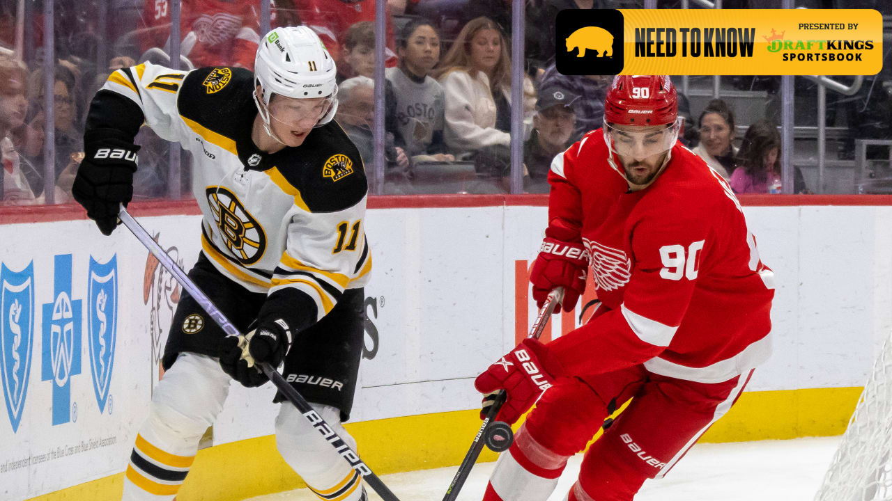 Need to Know: Bruins at Red Wings | Boston Bruins