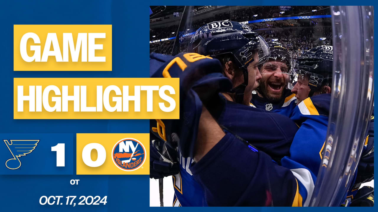 Highlights: STL 1, NYI 0 (OT) | St. Louis Blues