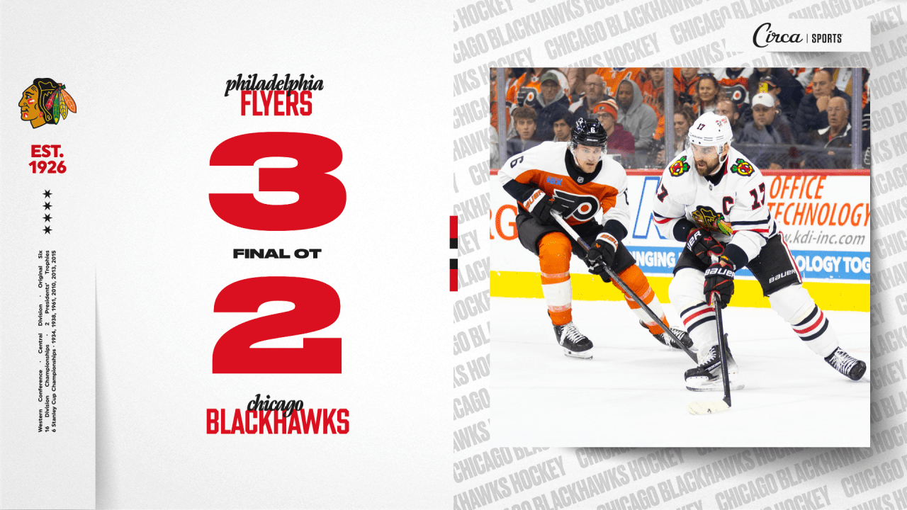RECAP: Blackhawks Edged by Flyers in OT | Chicago Blackhawks