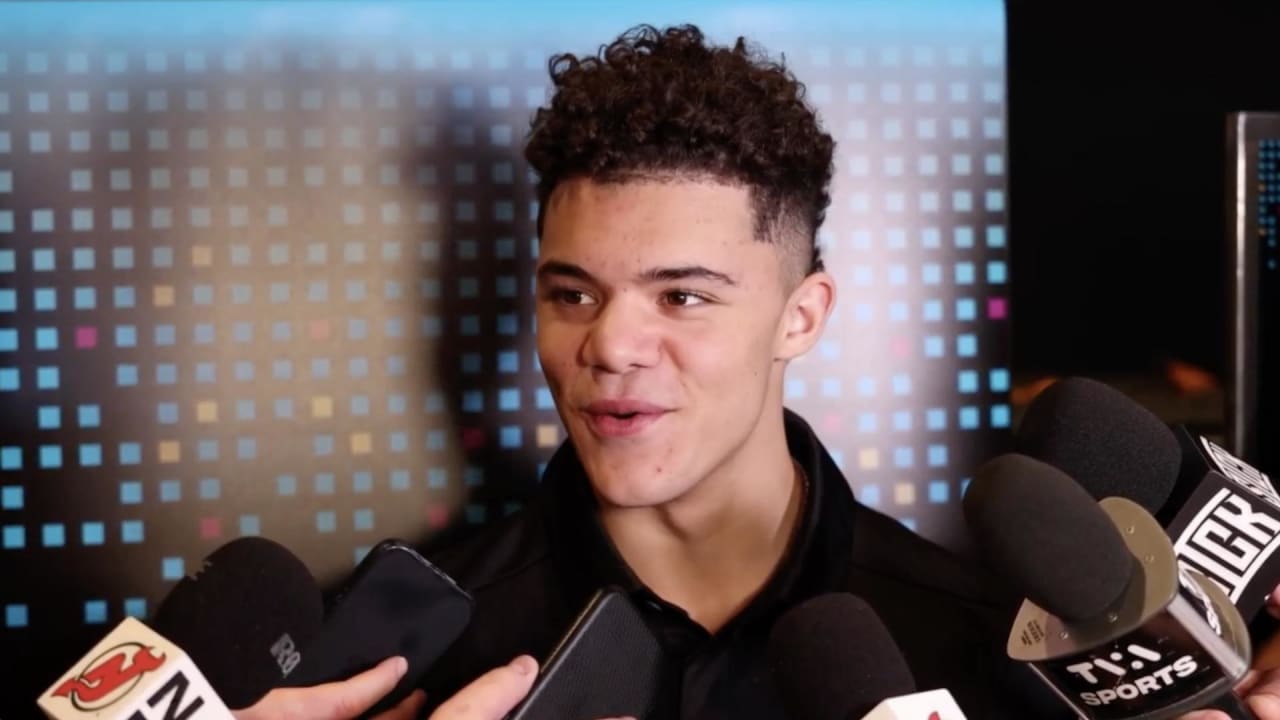 Tij Iginla at Draft Media Day | New Jersey Devils