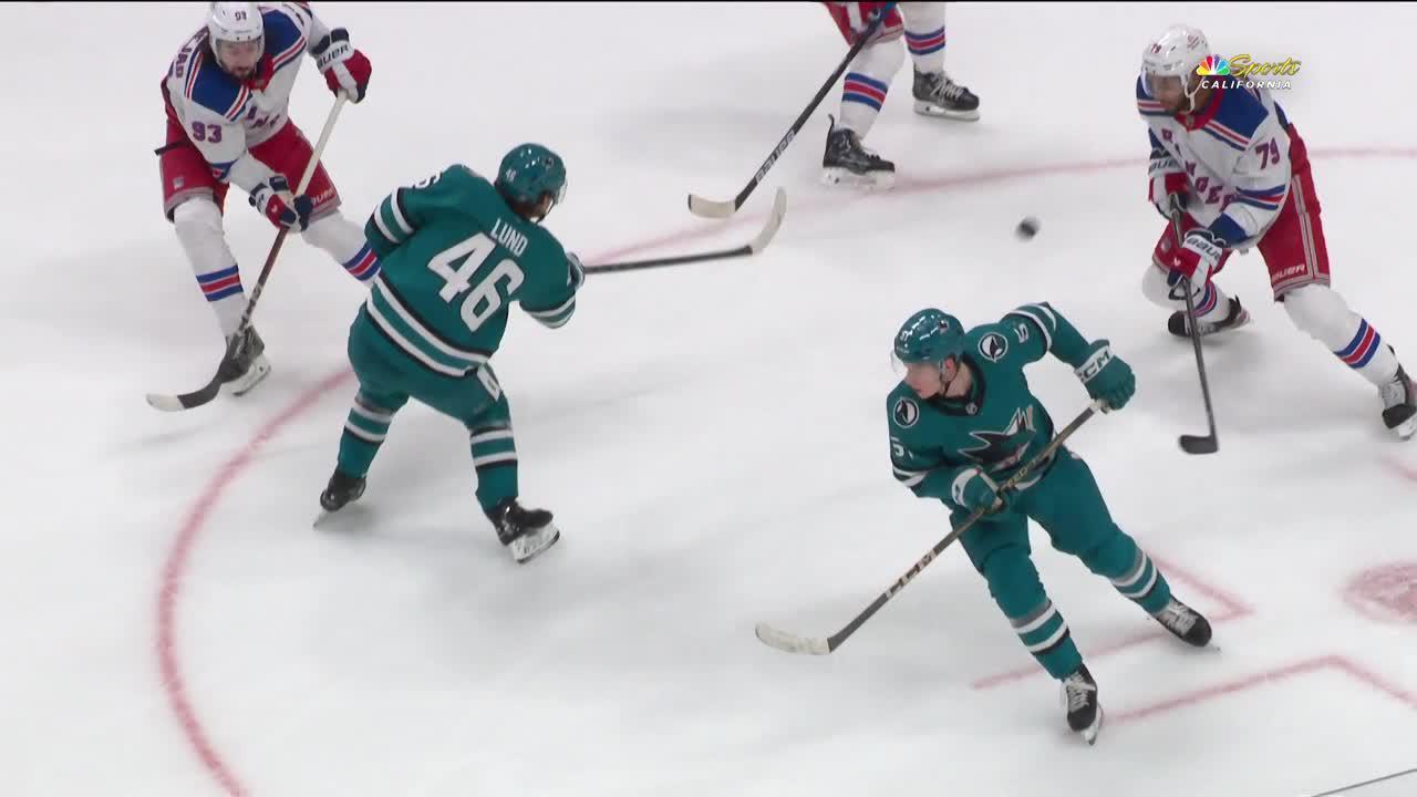 NYR@SJS: Lund scores PPG against Jonathan Quick | San Jose Sharks