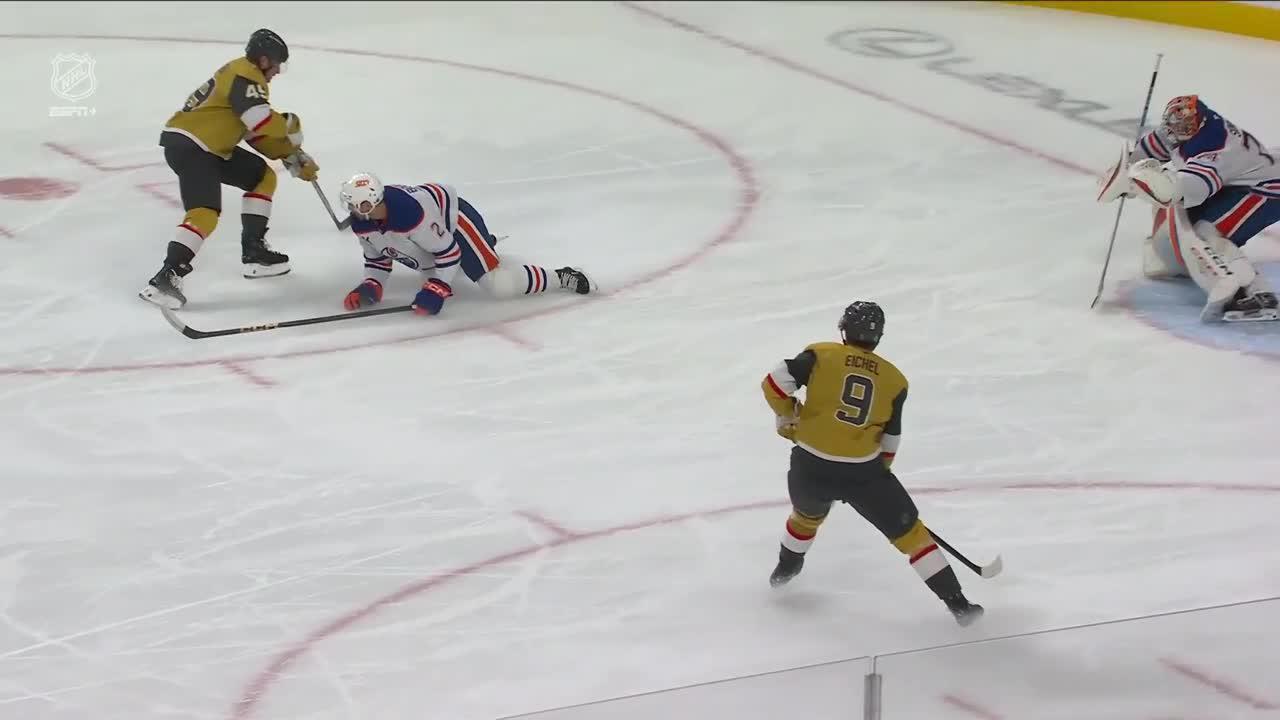 EDM@VGK: Barbashev scores goal against Stuart Skinner | Vegas Golden ...