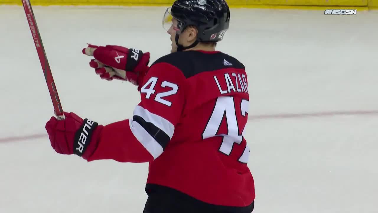 VGK@NJD: Lazar scores goal against Logan Thompson | New Jersey Devils