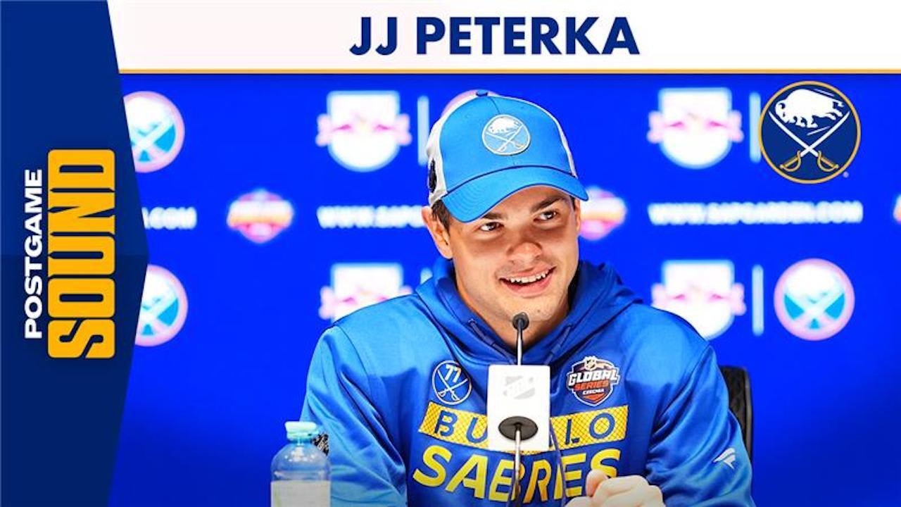Peterka | Postgame at Red Bull Munich | Buffalo Sabres