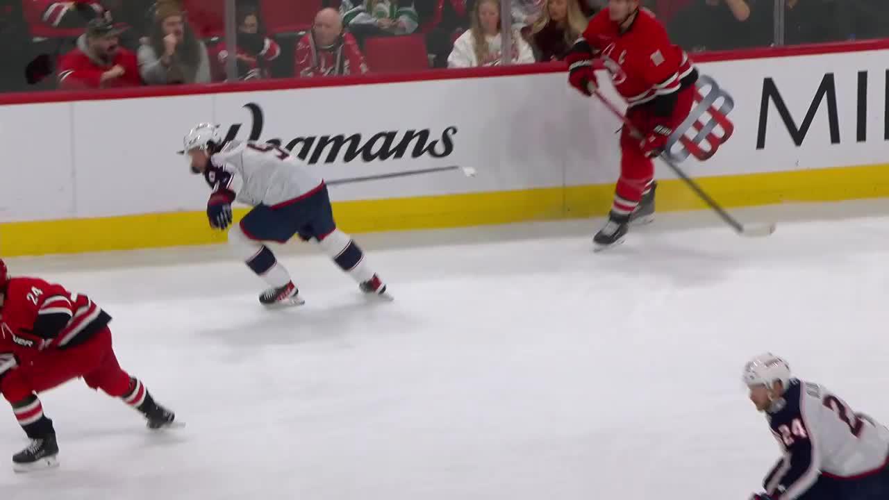 CBJ@CAR: Martinook scores goal against Daniil Tarasov | Carolina Hurricanes