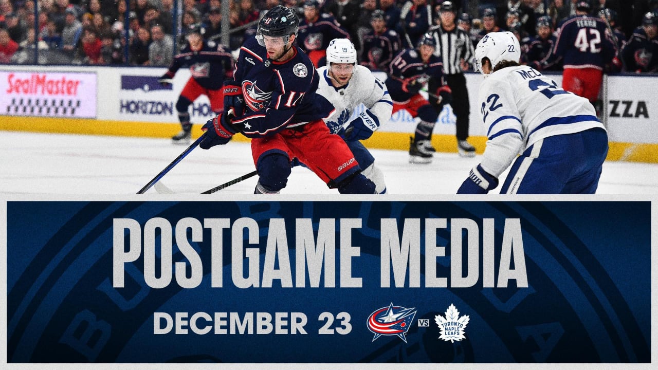 Postgame Media (12/23/23) | Columbus Blue Jackets