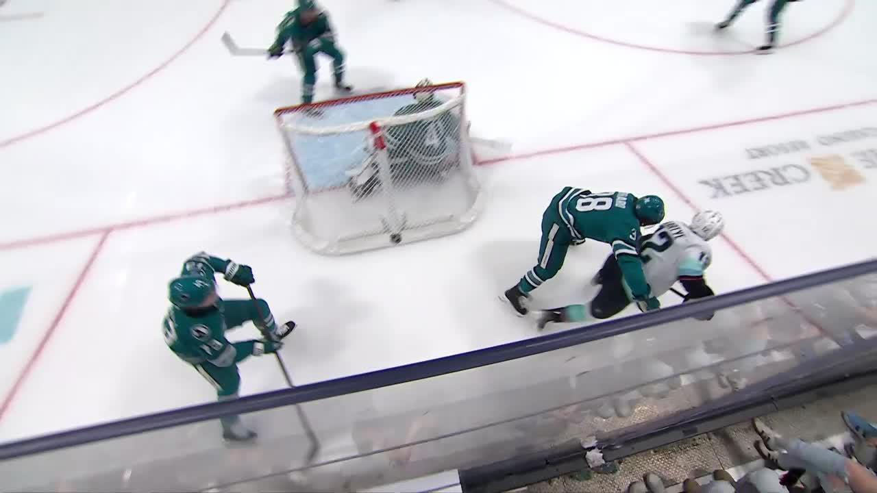 SEA@SJS: Gourde scores goal against Vitek Vanecek | Seattle Kraken