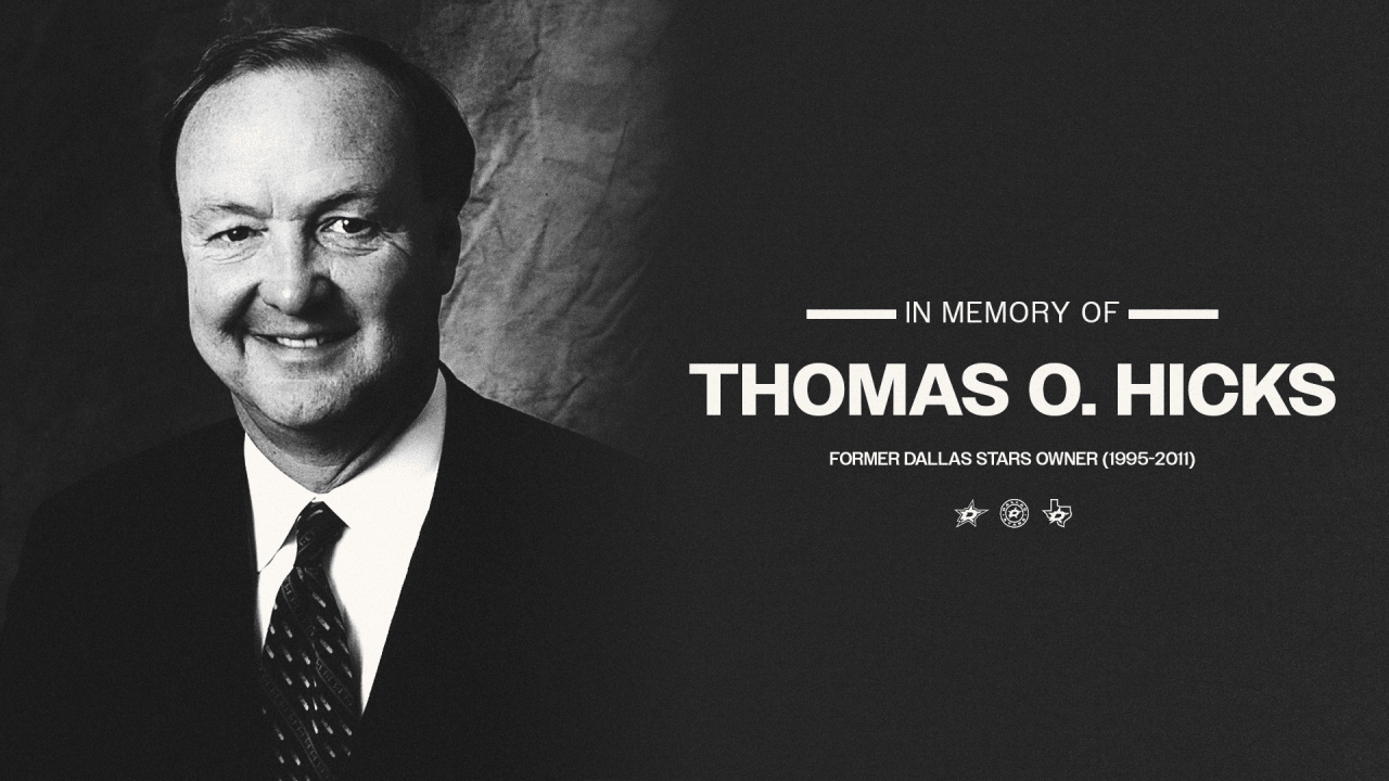 Dallas Stars statement on the passing of former team owner Thomas O ...