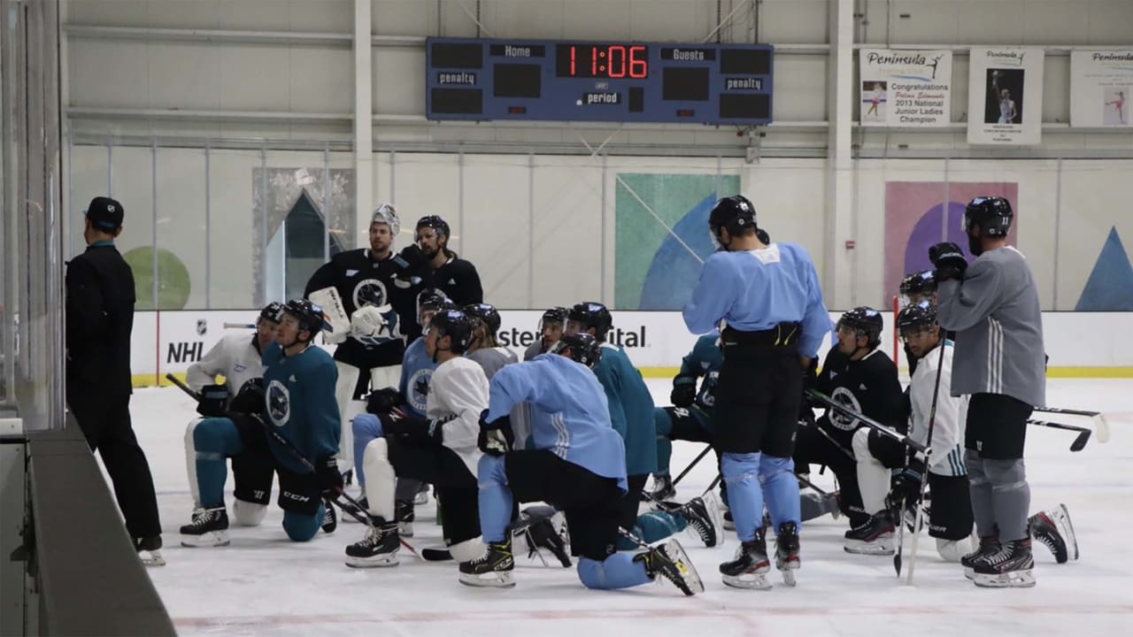 Sharks hold first home practice since COVID-19 restrictions lifted ...