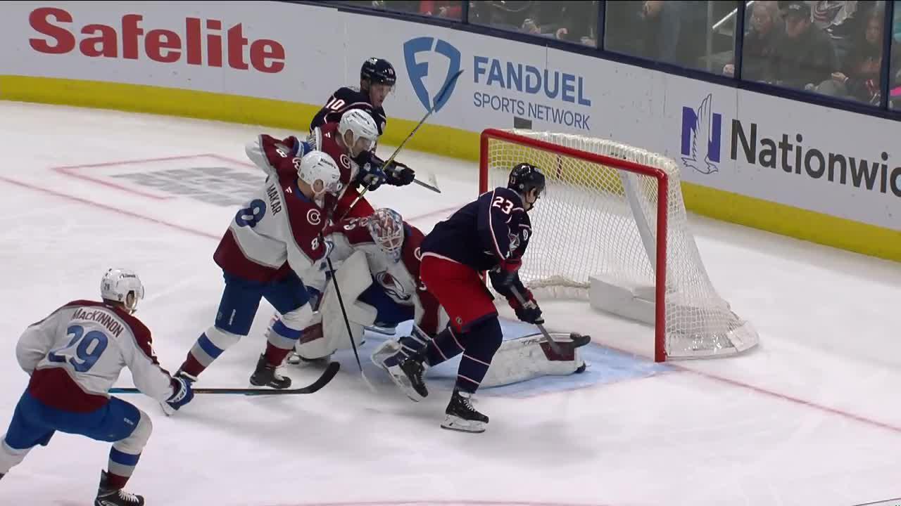 COL@CBJ: Monahan scores goal against Mackenzie Blackwood | Columbus ...