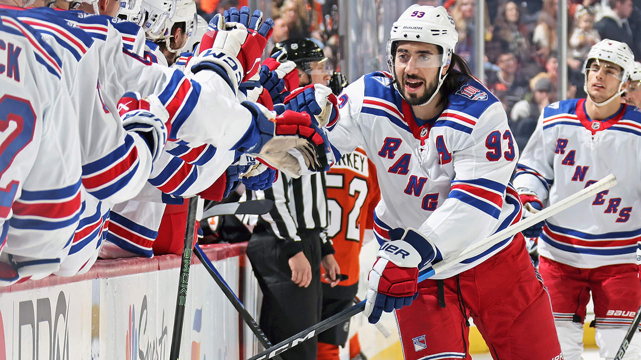 Zibanejad has hat trick, Rangers cruise past Flyers | NHL.com