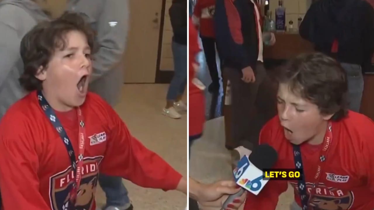 Young Panthers fan goes viral after Game 1 TV interview | NHL.com