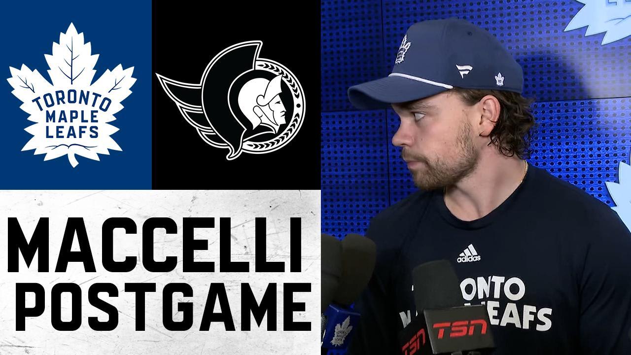 Matias Maccelli | Post Game | Toronto Maple Leafs