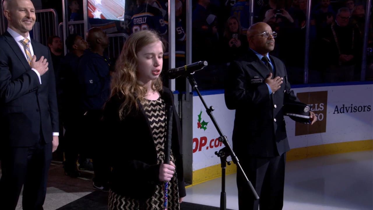 Holly Connor performs anthem | St. Louis Blues