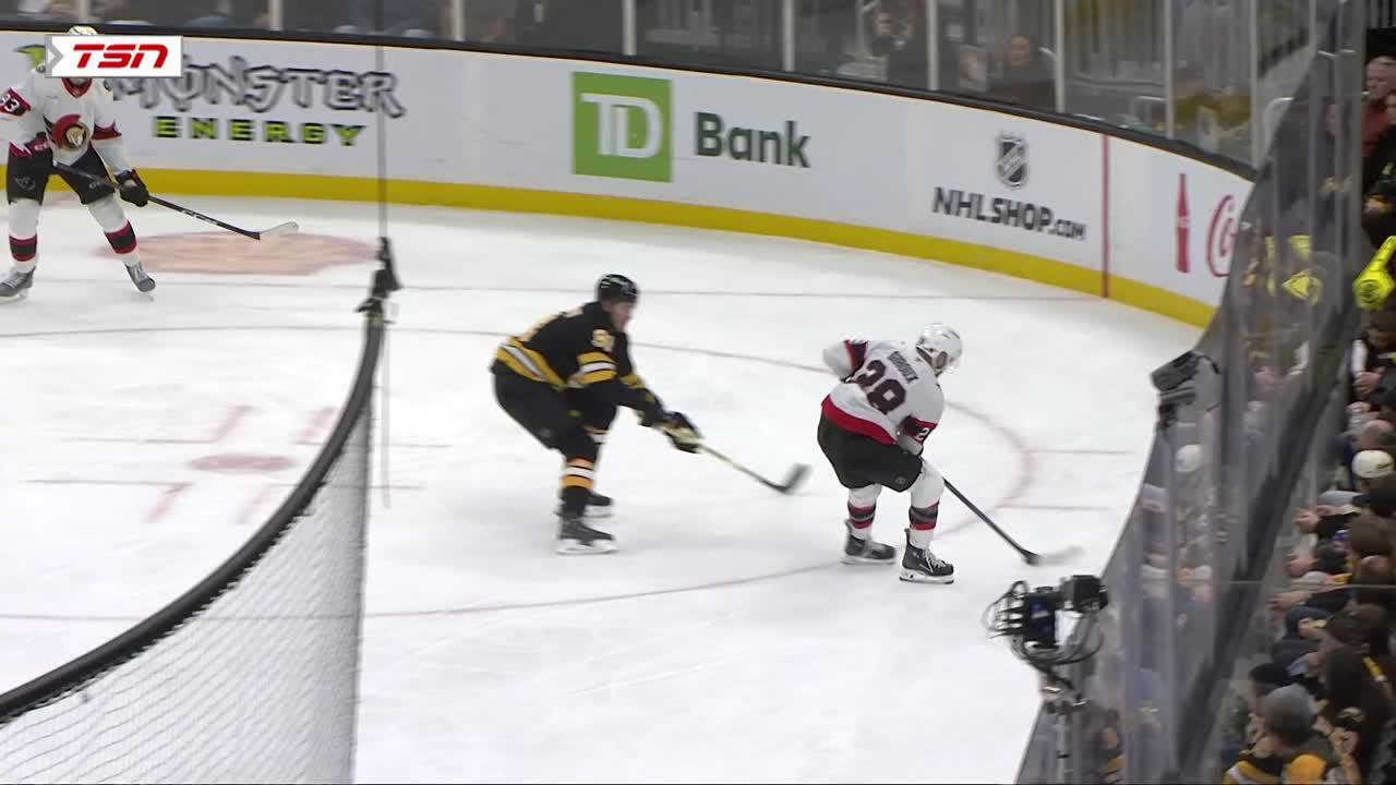 Fabian Zetterlund with a Powerplay Goal vs. Boston Bruins | Ottawa Senators