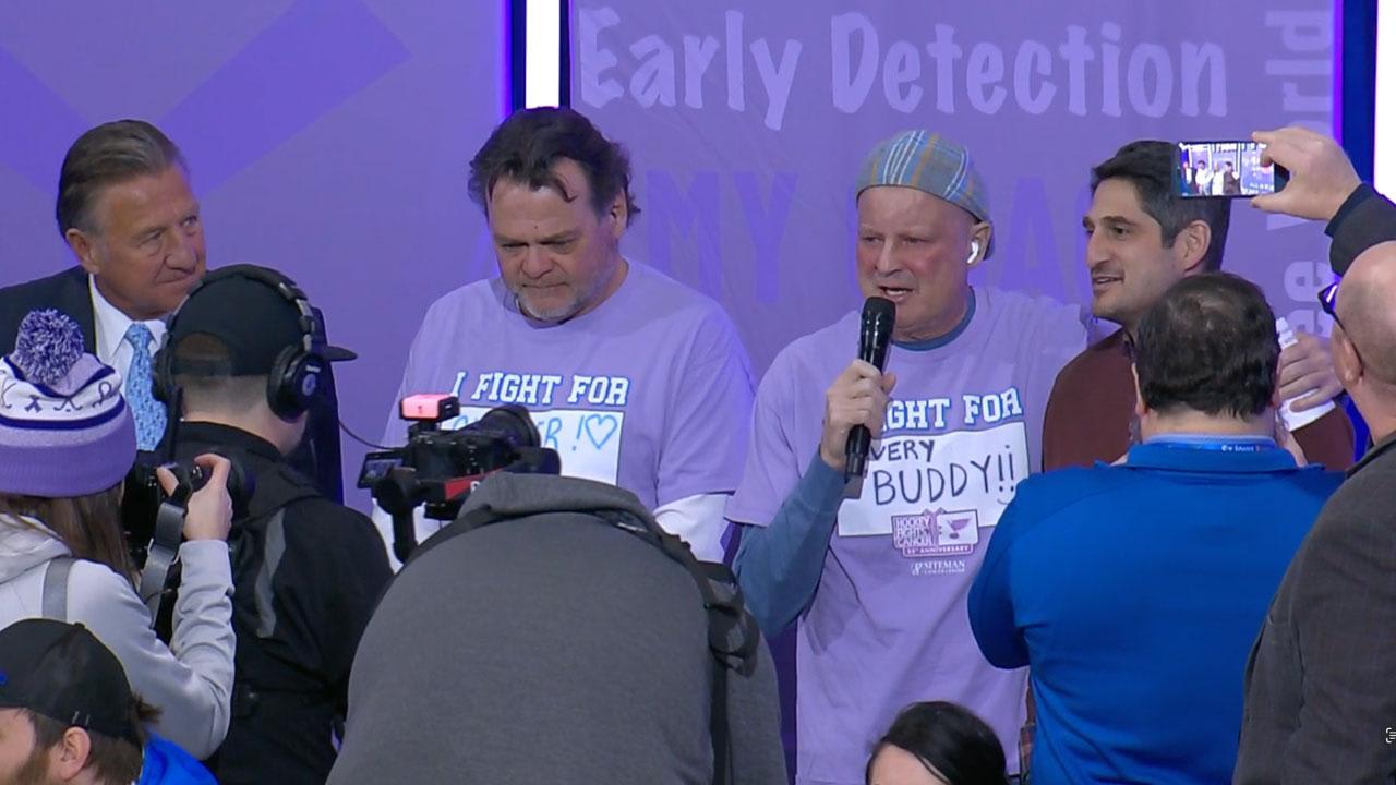 Chase’s message at Hockey Fights Cancer | St. Louis Blues