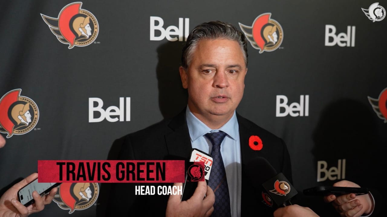 Travis Green Postgame Availability vs NYR | Ottawa Senators