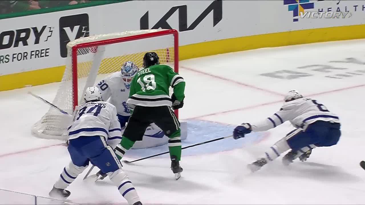 TOR@DAL: Steel scores goal against Joseph Woll | Dallas Stars