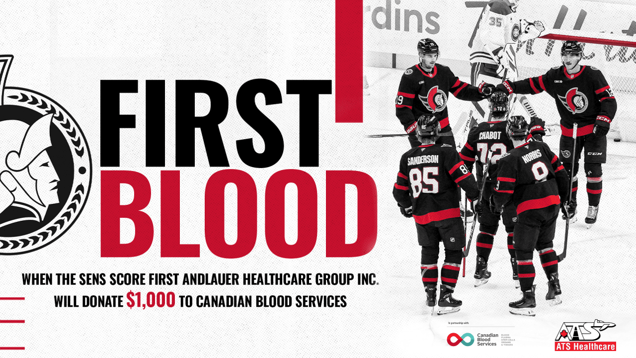 Senators First Blood Program Calls for Fan Support | Ottawa Senators