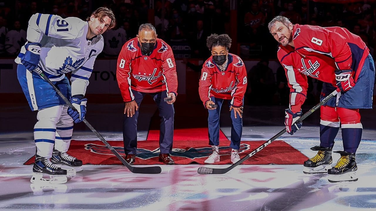 Riley puck drop highlights Capitals Black History Night | NHL.com