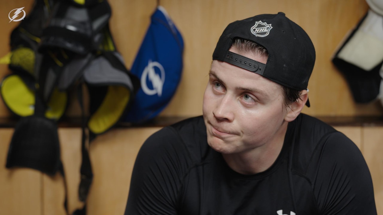 Emil Lilleberg | Pregame vs Toronto Maple Leafs | Tampa Bay Lightning