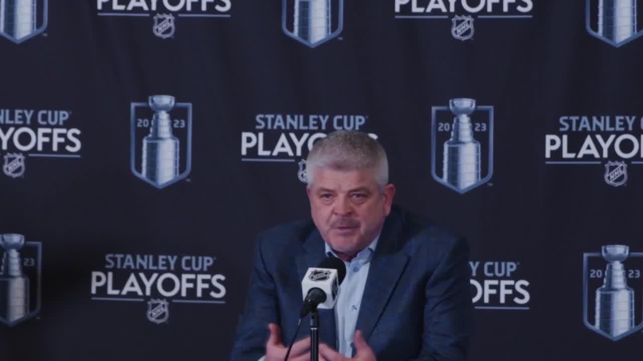 Round 1 Game 1 McLellan Interview | Los Angeles Kings