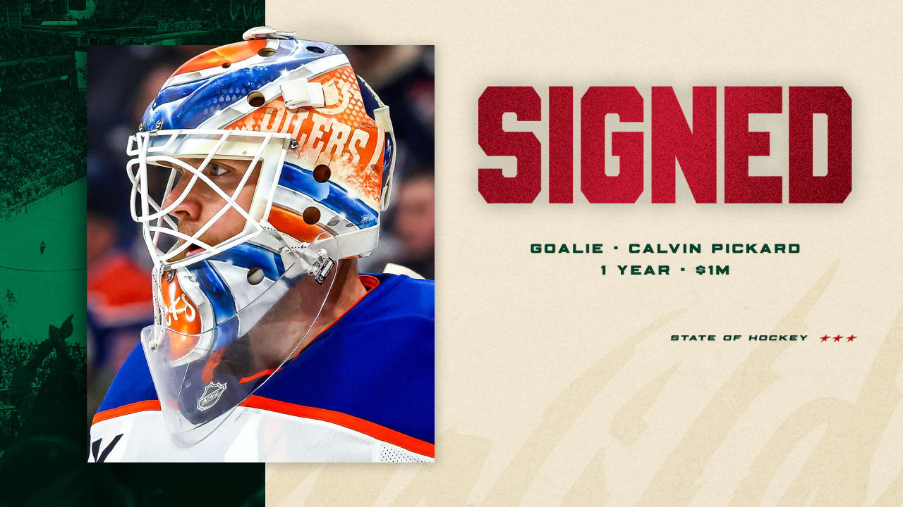 Minnesota Wild Signs Goaltender Calvin Pickard to a One-Year Contract ...