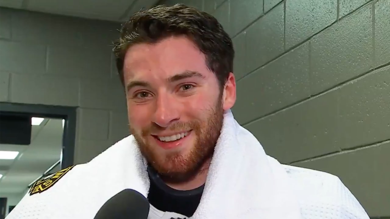 Swayman wishes dad happy birthday after Game 5 win | NHL.com