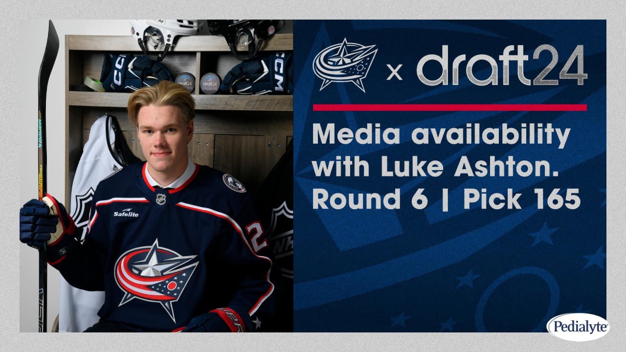 Luke Ashton post draft media. | Columbus Blue Jackets