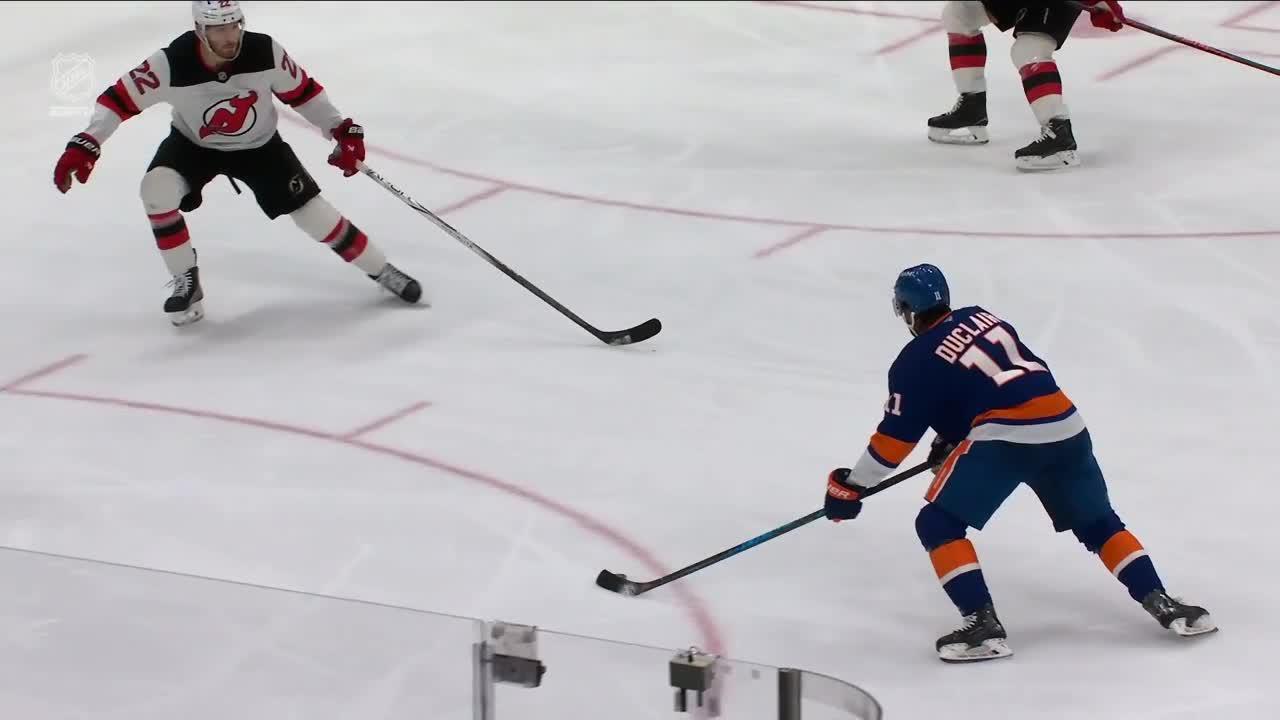 NJD@NYI: DeAngelo scores goal against Jacob Markstrom | New York Islanders