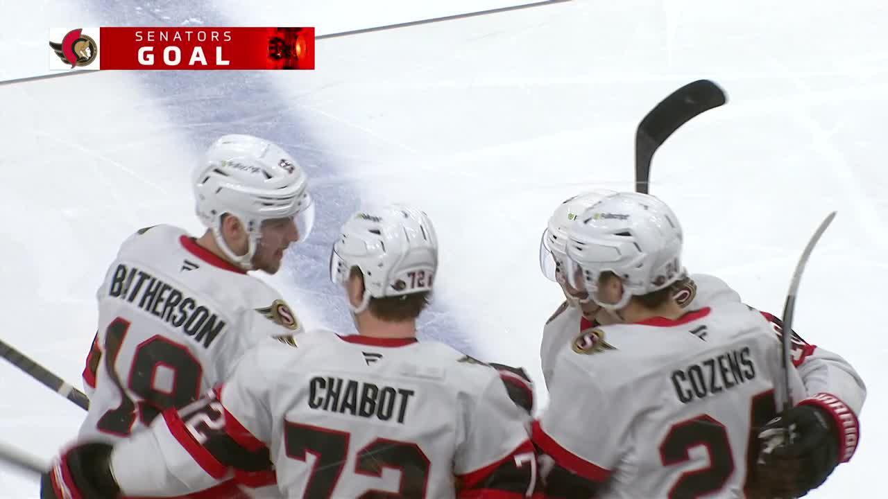 Dylan Cozens with a Goal vs. Boston Bruins | Ottawa Senators