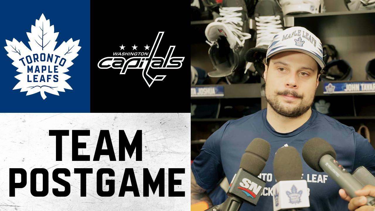 Maple Leafs Full Media Availability | Post Game at Washington Capitals ...