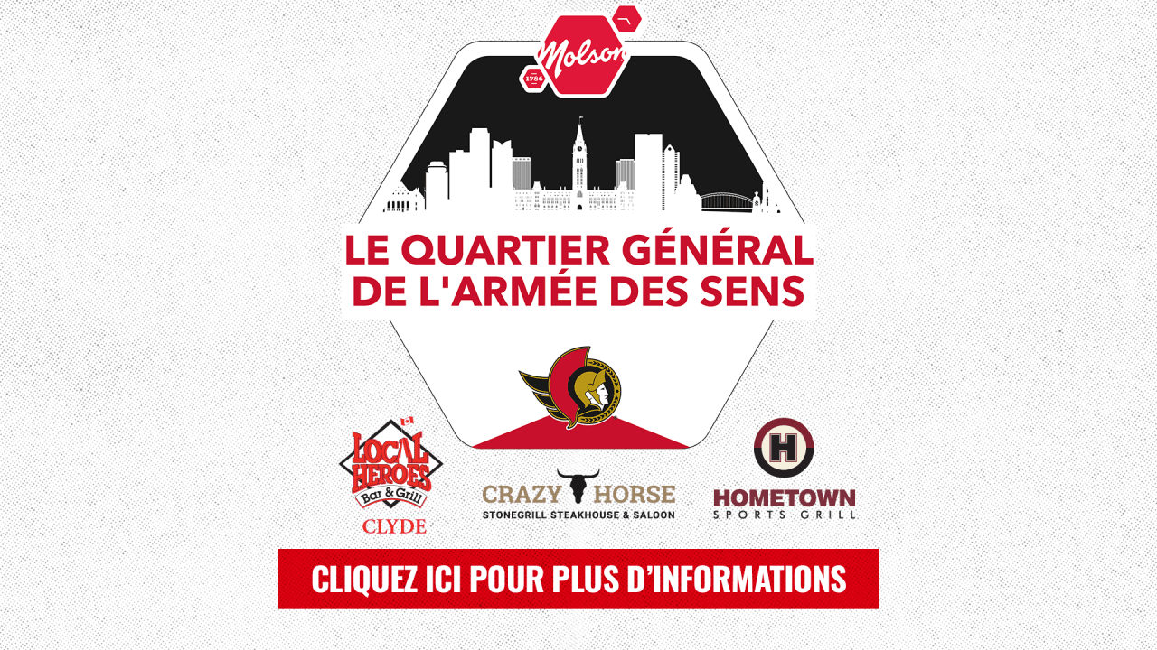 Le quartier général Molson de l'armée des Sens | Sénateurs d’Ottawa