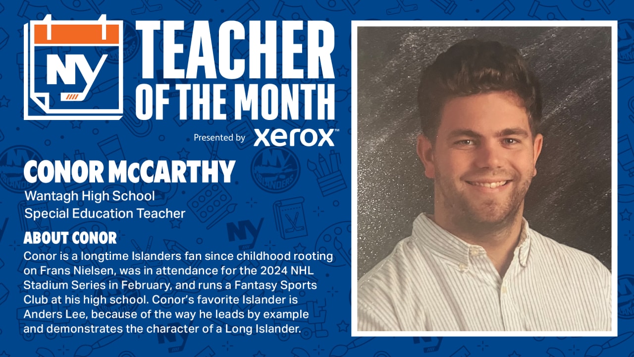Islanders Teacher of the Month: Conor McCarthy | New York Islanders