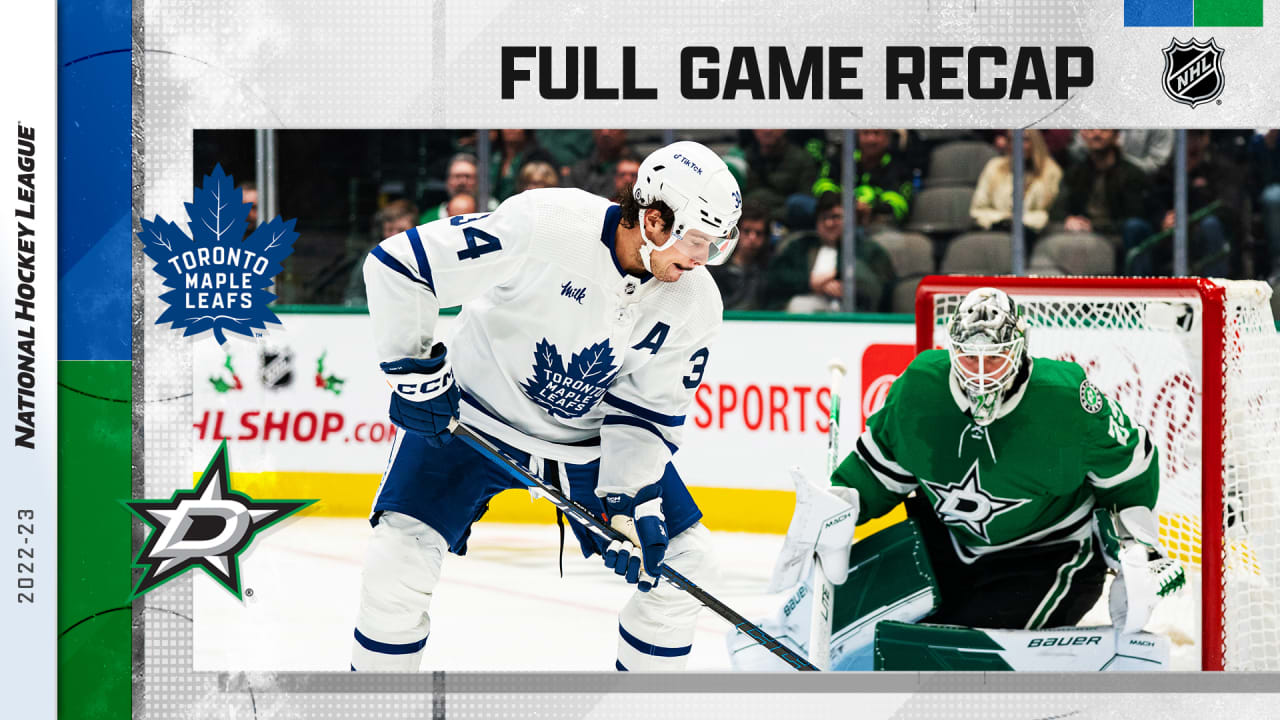 Recap: TOR 4, DAL 0 | Toronto Maple Leafs