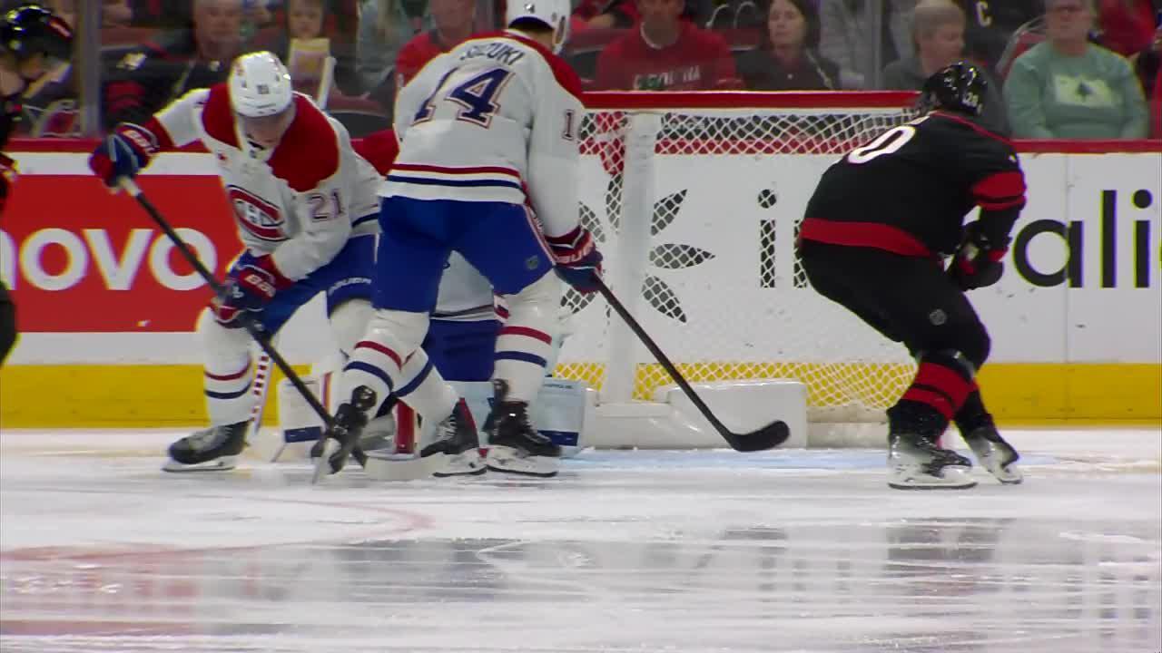 Jackson Blake with a Goal vs. Montréal Canadiens | Carolina Hurricanes