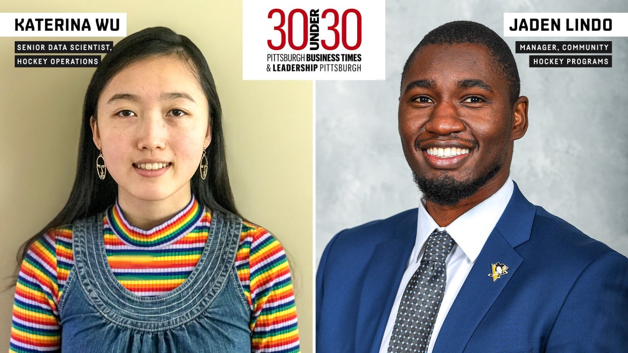 Katerina Wu and Jaden Lindo Named Pittsburgh Business Times' 30 Under 30 | Pittsburgh Penguins