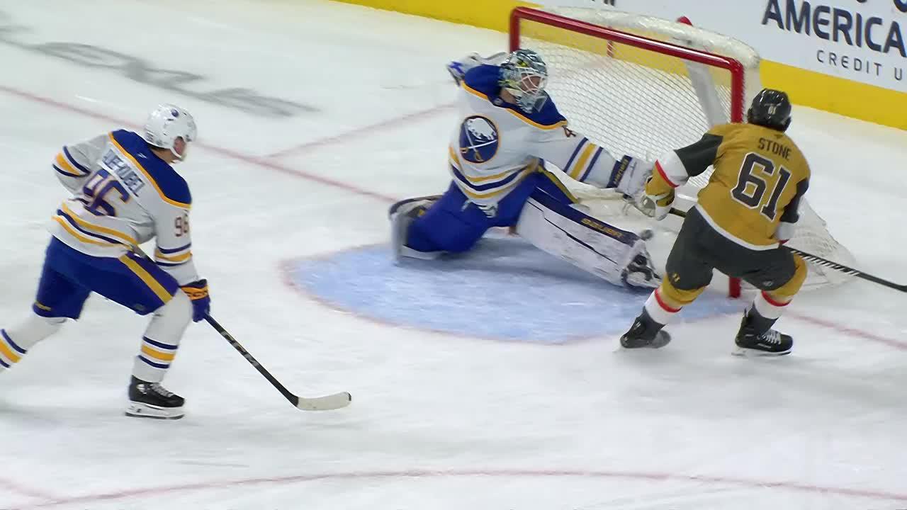 BUF@VGK: Stone scores goal against James Reimer | Vegas Golden Knights