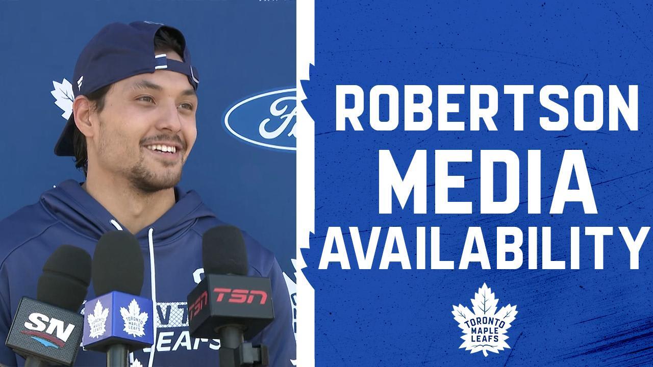 Nick Robertson | Pre Game | Toronto Maple Leafs